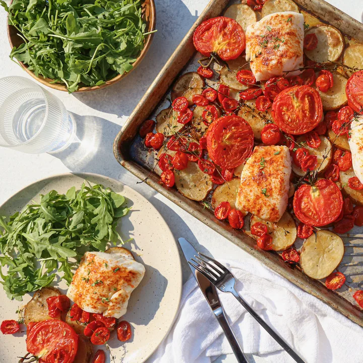 Easy Sheet-Pan Fish With Tomatoes | FreshDirect