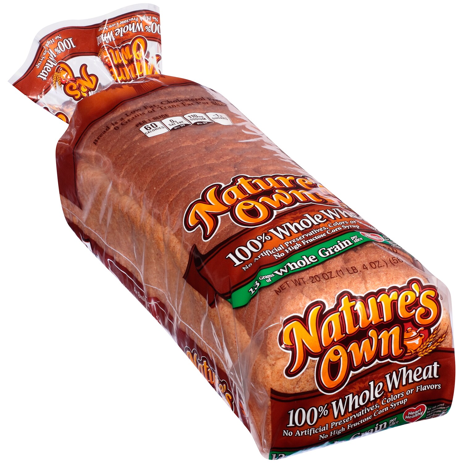Order Nature's Own 100% Whole Wheat Bread | Fast Delivery