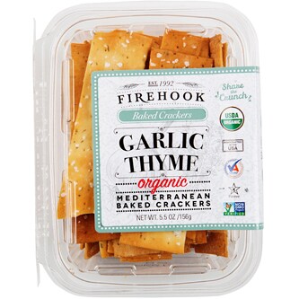 Order Firehook Organic Mediterranean Baked Crackers, Rosemary Sea Salt ...