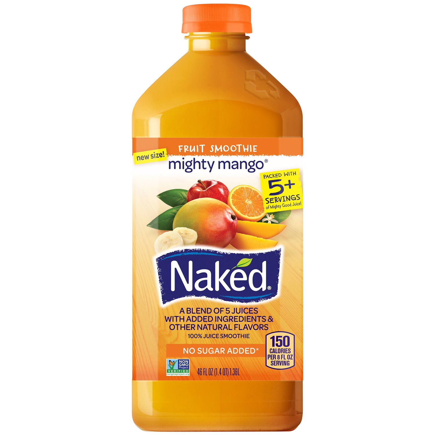 Naked Juice Fruit Smoothie, Mighty Mango 46fl oz | FreshDirect