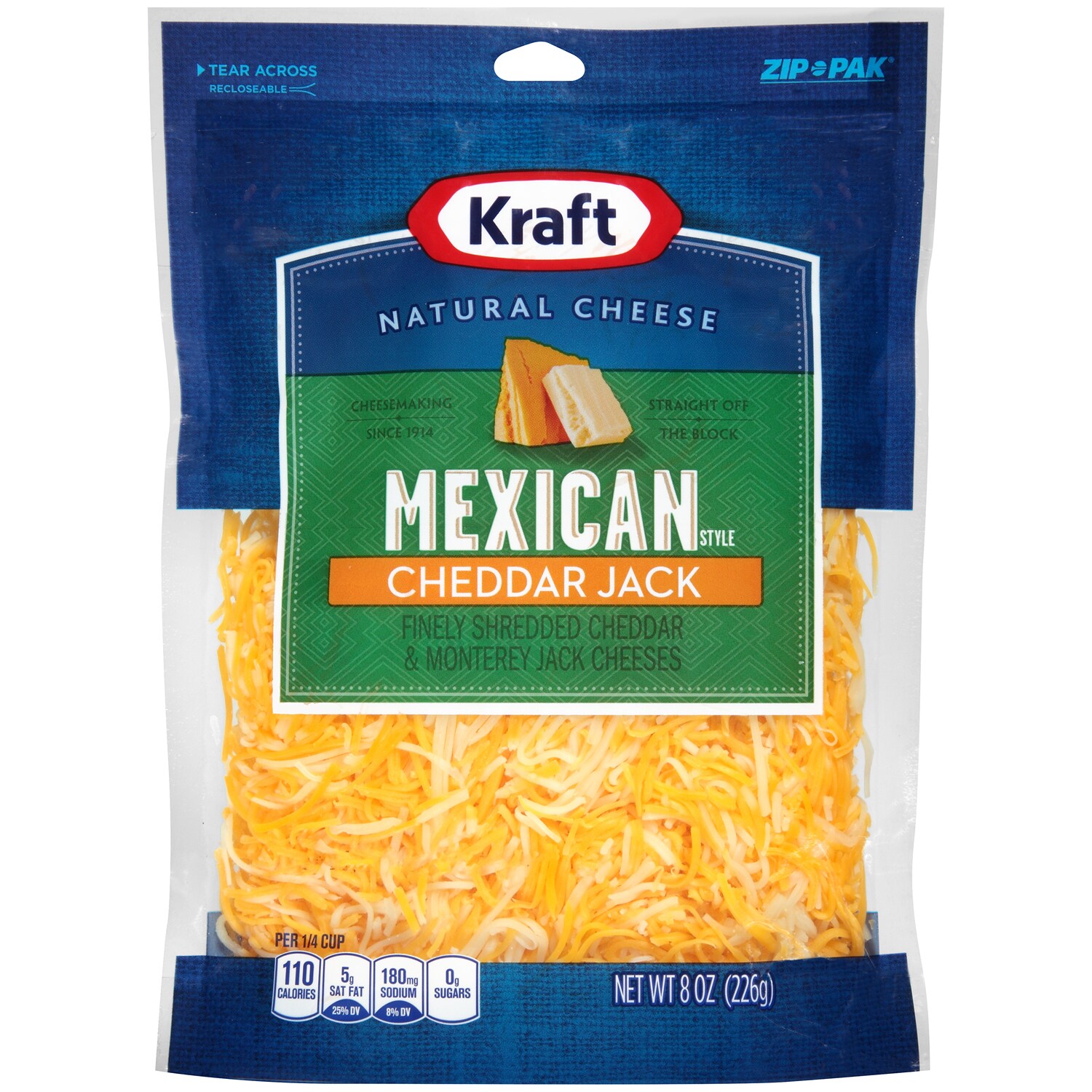 Order Kraft Natural Shredded Mexican Cheddar Jack Cheese | Fast Delivery