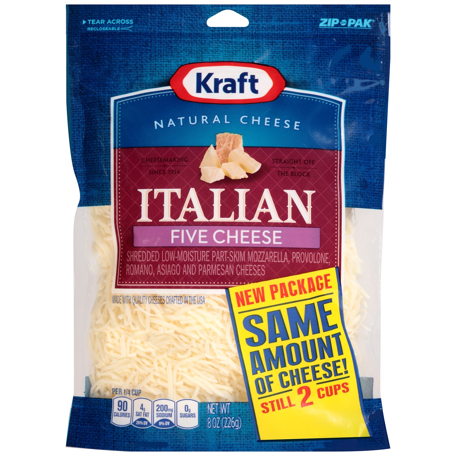 Order Kraft Natural Shredded Italian Five Cheese | Fast Delivery
