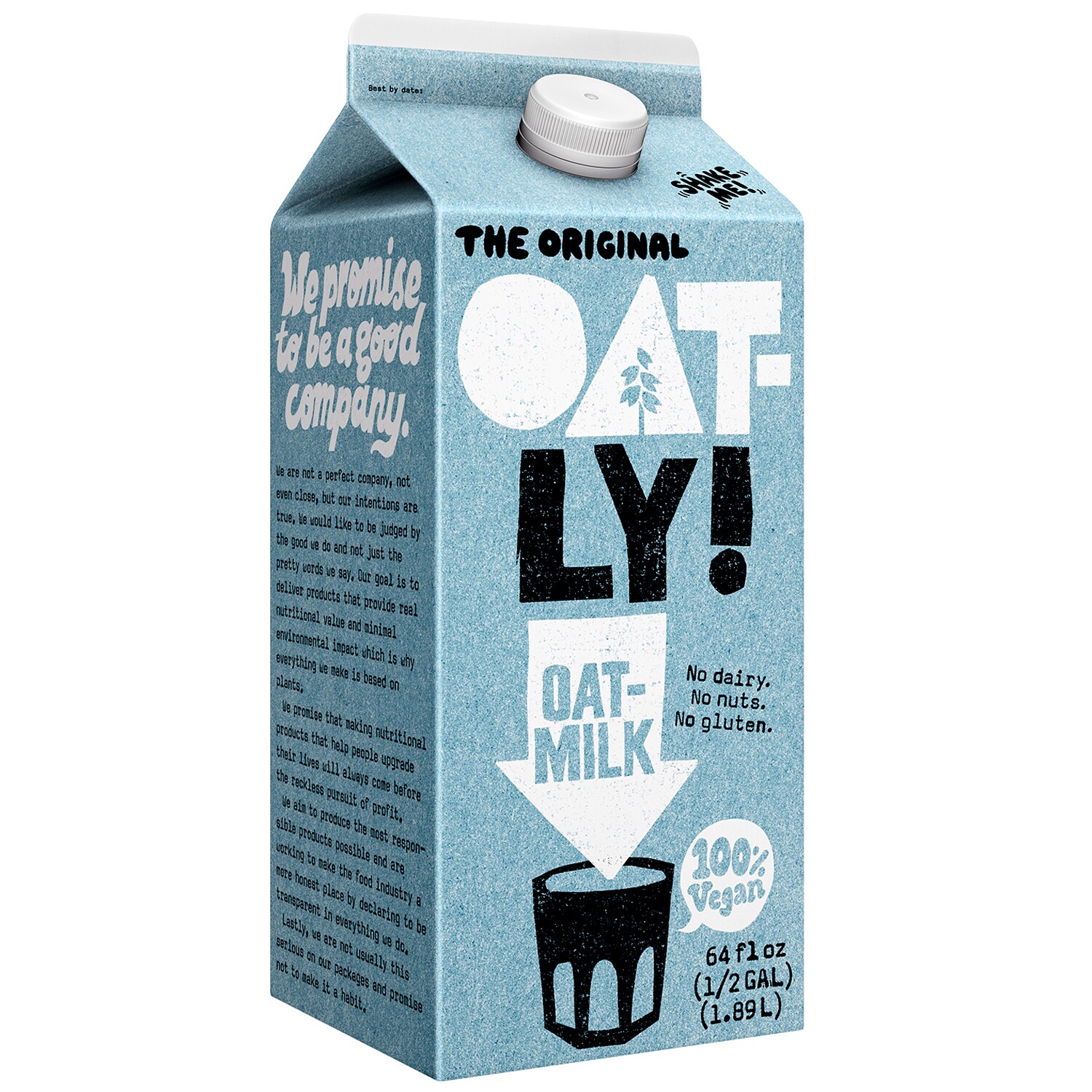 Oatly Oatmilk, Original, Carton 64fl oz | FreshDirect