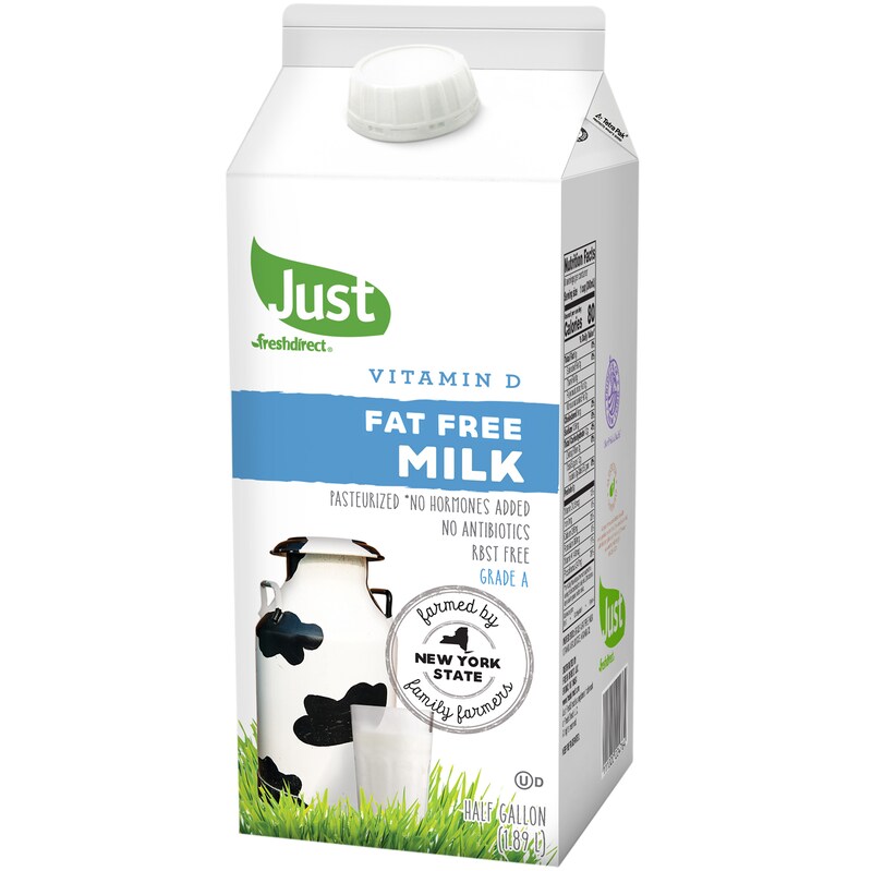 Order Just FreshDirect Fat Free Milk, Plastic Bottle | Fast Delivery