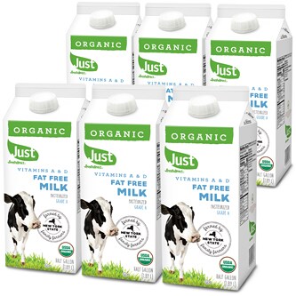 Order Just FreshDirect Local Organic Fat Free Milk, Carton | Fast Delivery