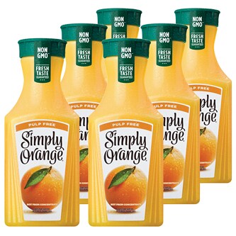 Order Simply Orange Juice, Pulp Free, Plastic Bottle | Fast Delivery