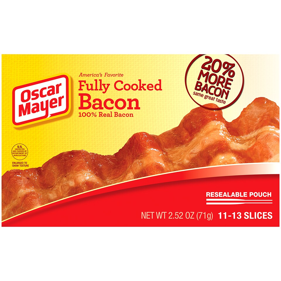 Order Oscar Mayer Ready Fully Cooked Bacon | Fast Delivery