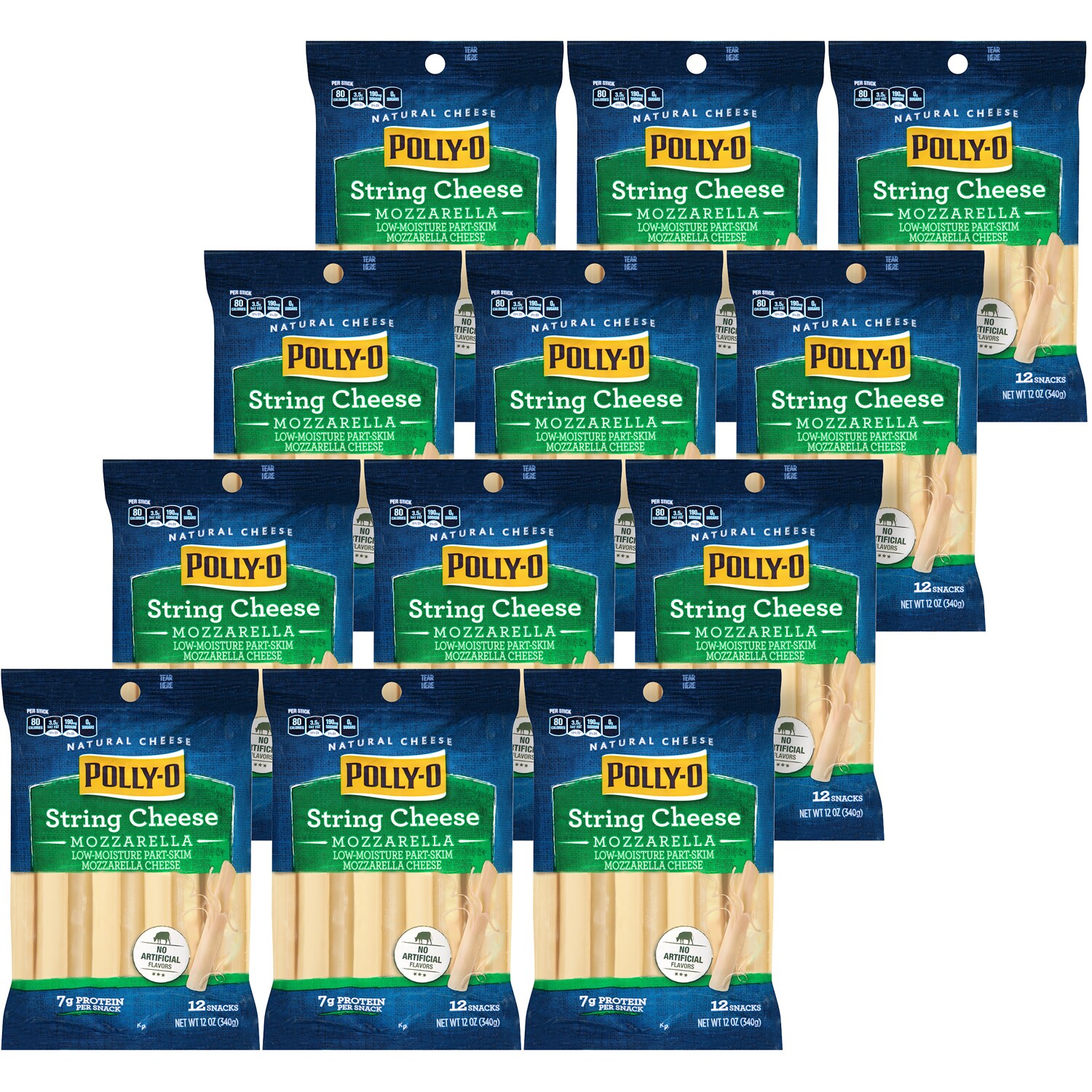 Order Polly-O Mozzarella String Cheese, Case | Fast Delivery