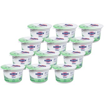 Fage TOTAL 0% Greek Yogurt, Plain, 12ct | FreshDirect
