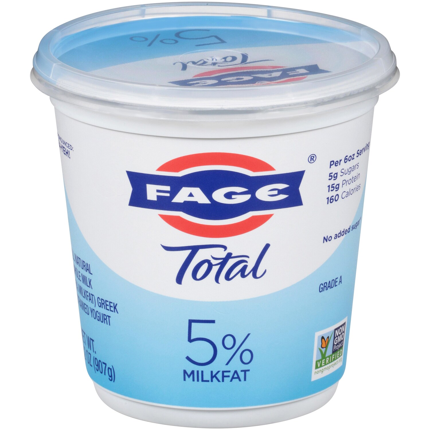 Fage TOTAL 5% Greek Yogurt, Plain, 32oz | FreshDirect