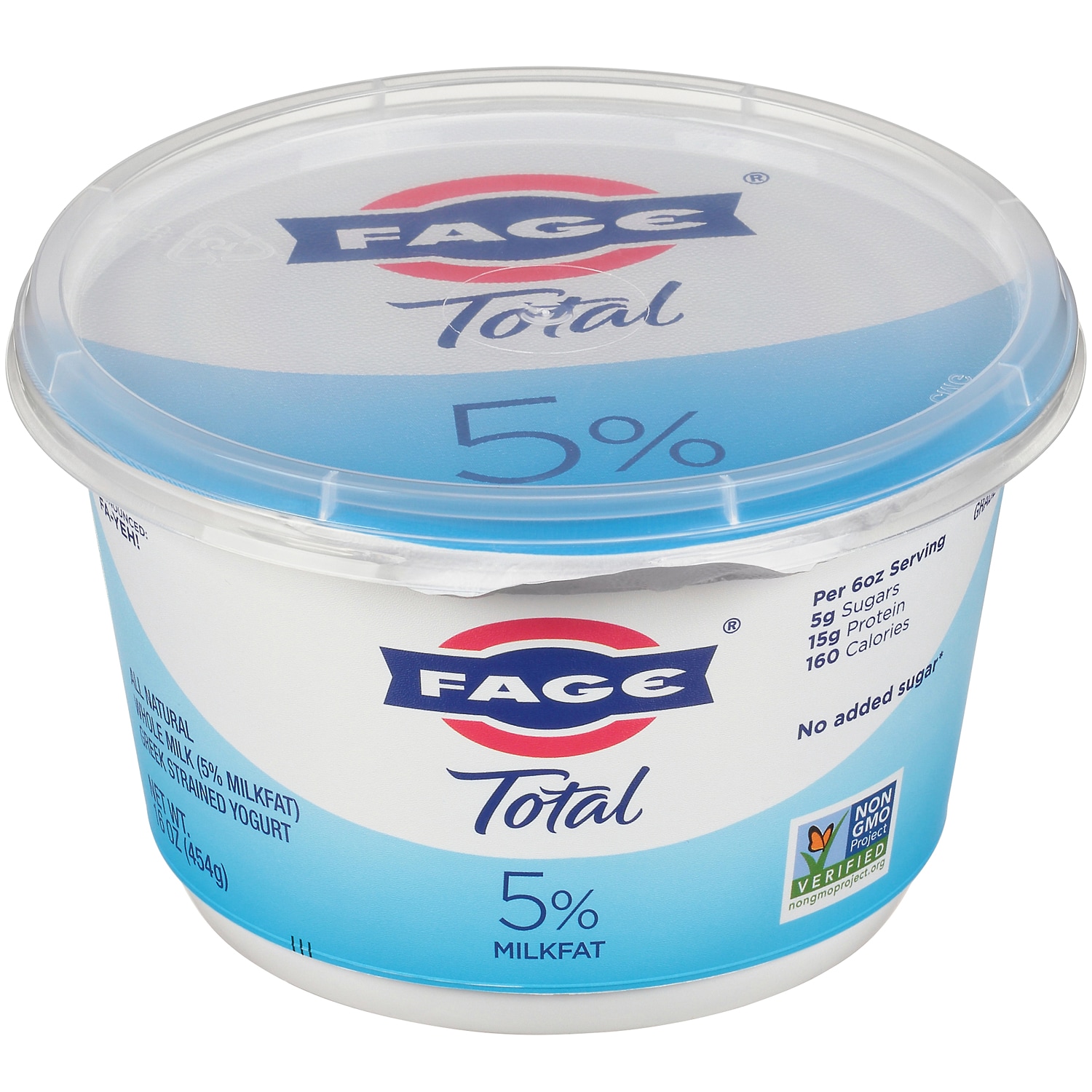 Fage TOTAL 5% Greek Yogurt, Plain, 16oz | FreshDirect