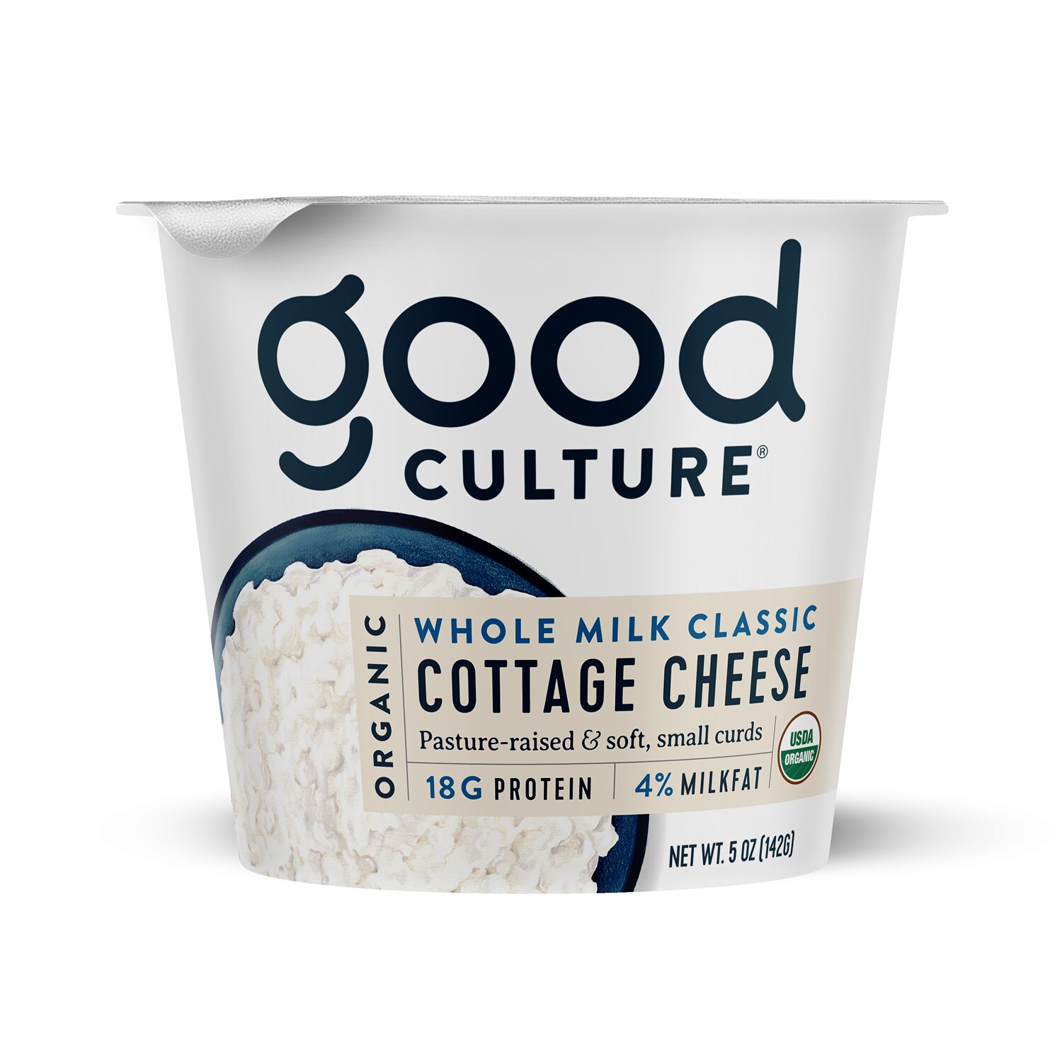 Good Culture Organic Cottage Cheese, Classic 5oz | FreshDirect