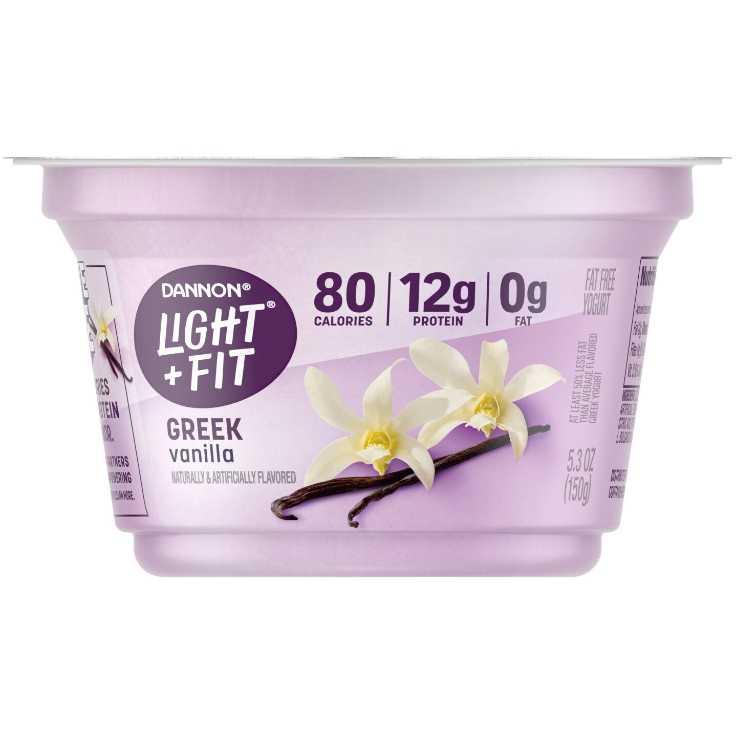 Order Dannon Light & Fit Nonfat Greek Yogurt, Vanilla | Fast Delivery