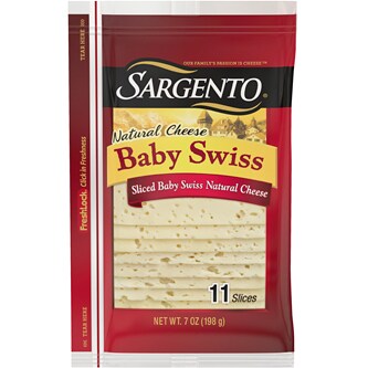 Sargento Sliced Baby Swiss Cheese | FreshDirect