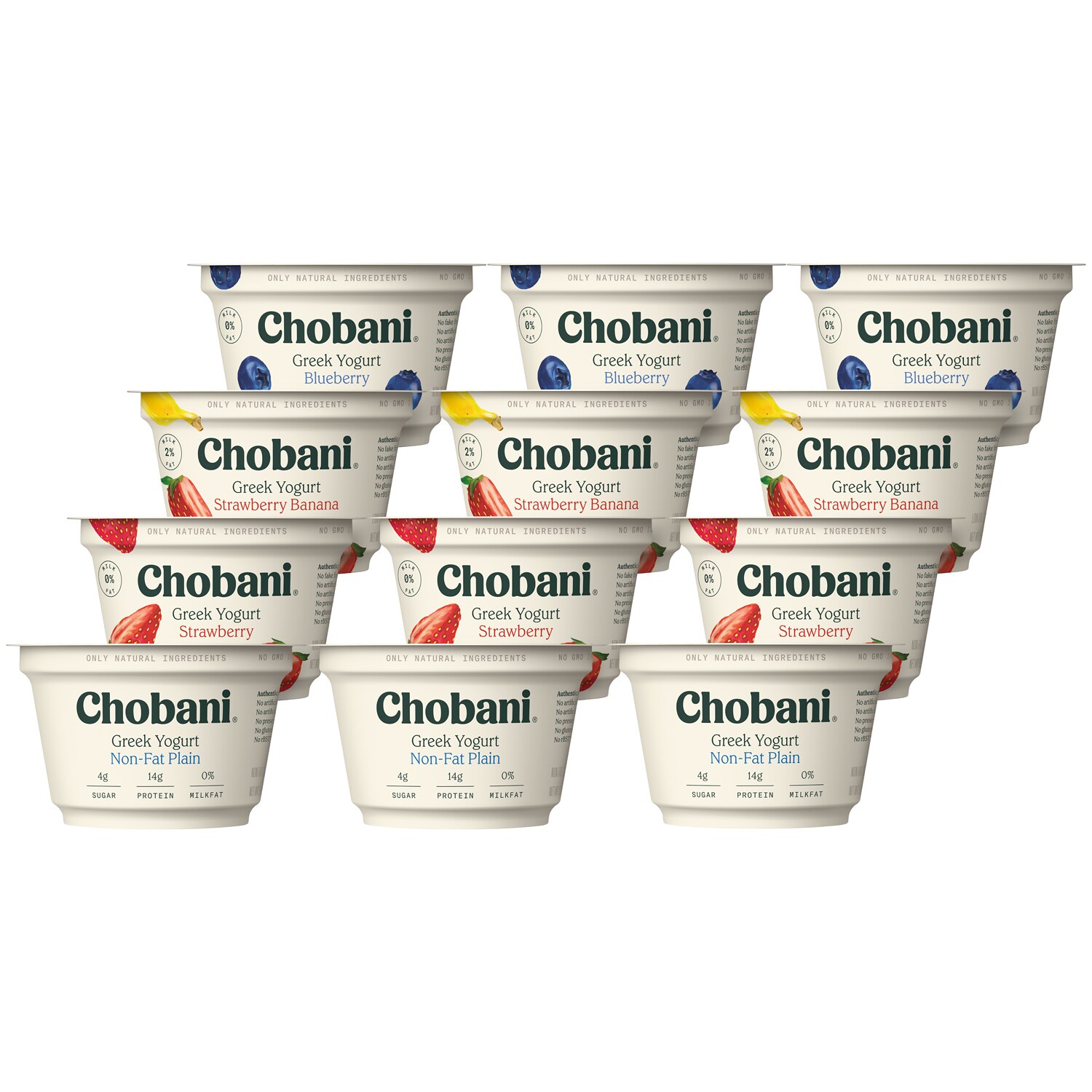 Chobani Greek Yogurt Variety Pack 12ct | FreshDirect