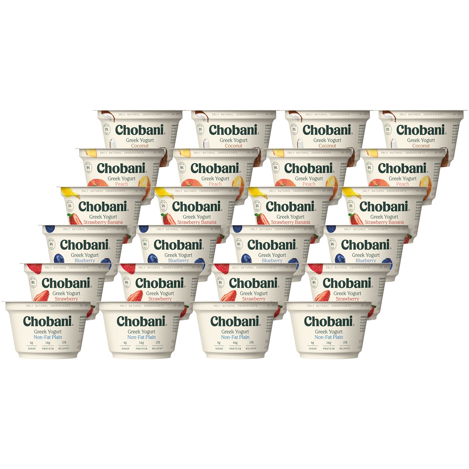 Chobani Greek Yogurt Variety Pack 24ct | FreshDirect