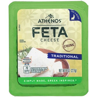 Athenos Chunk Feta Cheese, Traditional | FreshDirect