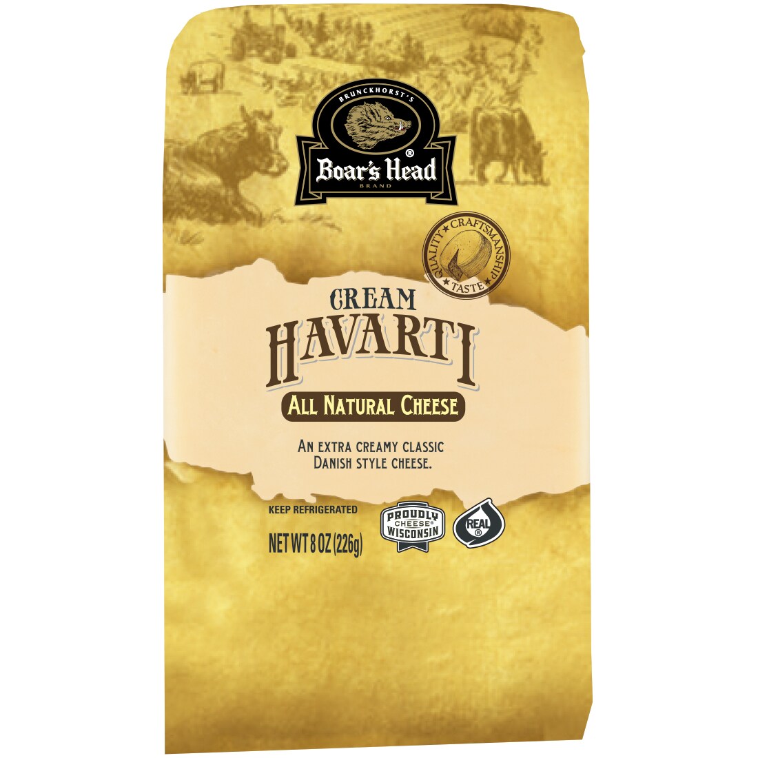 Order Boar's Head Cream Havarti All-Natural Cheese | Fast Delivery