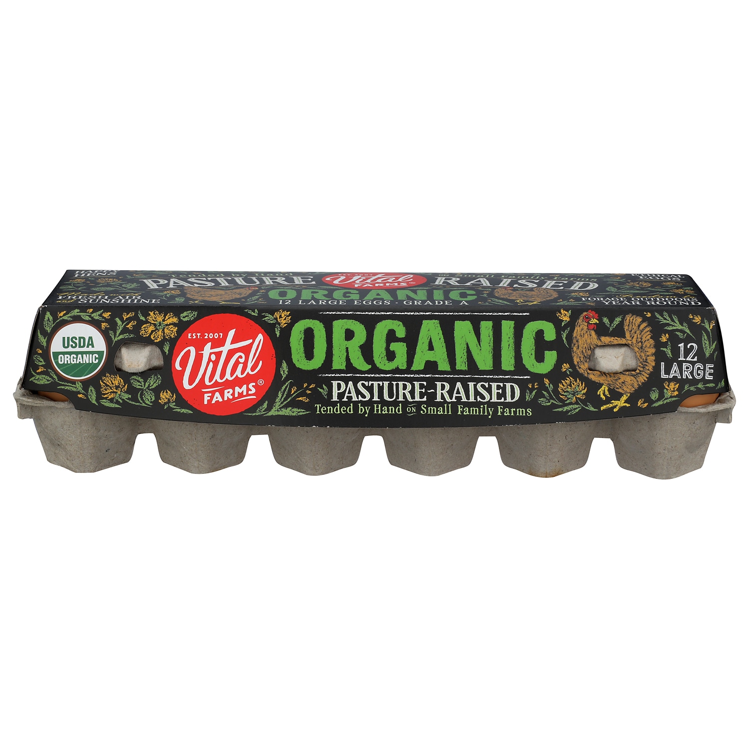 Vital Farms Pasture-Raised Organic Large Eggs | FreshDirect
