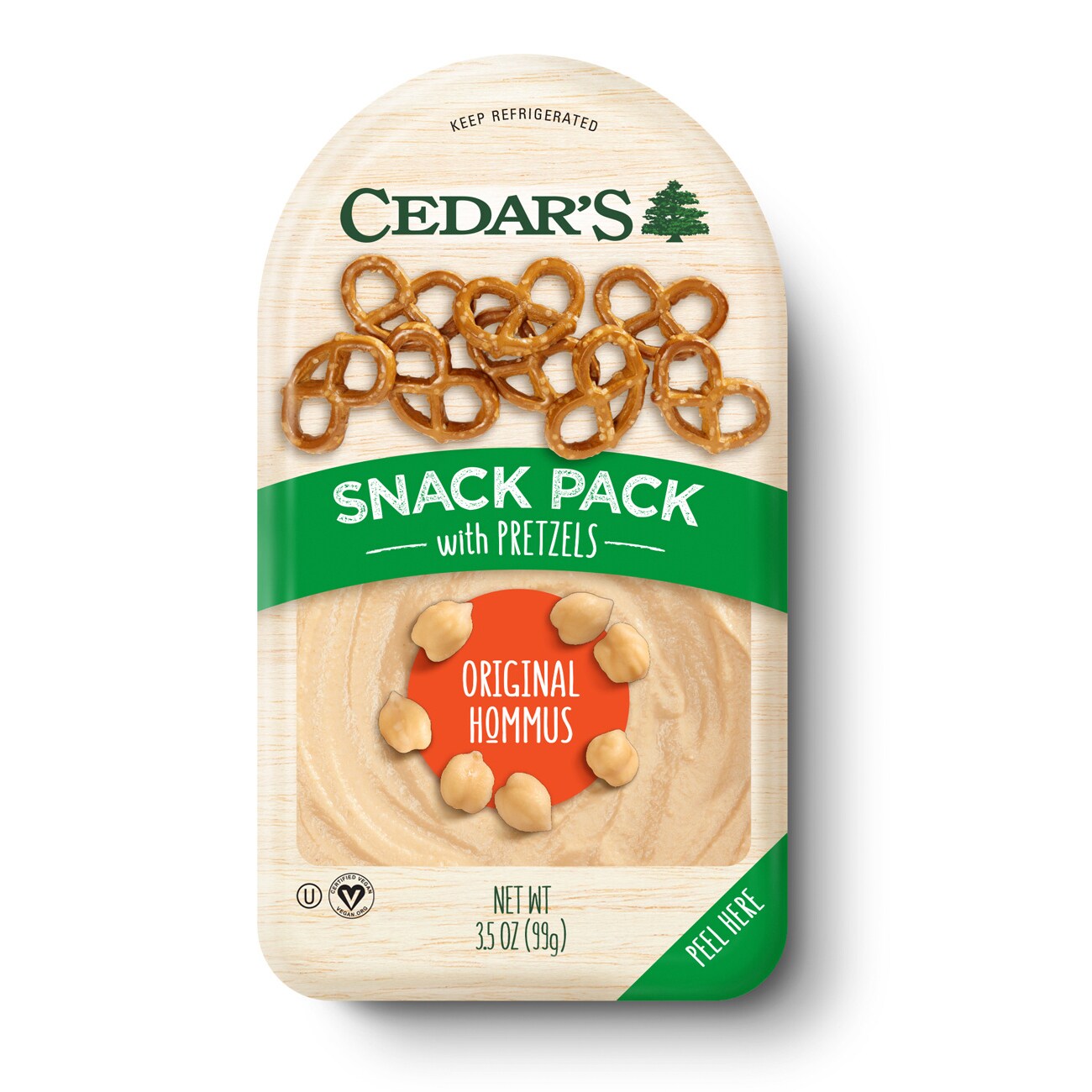 Cedar's Snack Pack with Pretzels, Original | FreshDirect