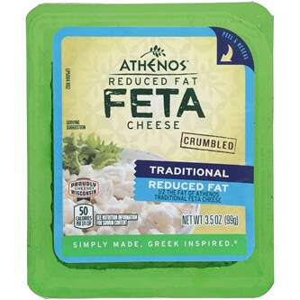 Athenos Reduced Fat Crumbled Feta Cheese, Traditional | FreshDirect