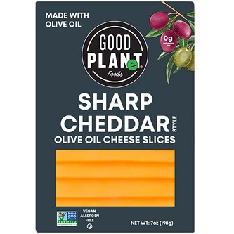 Order Good Planet Foods Olive Oil Cheese, Sharp Cheddar Style Slices ...