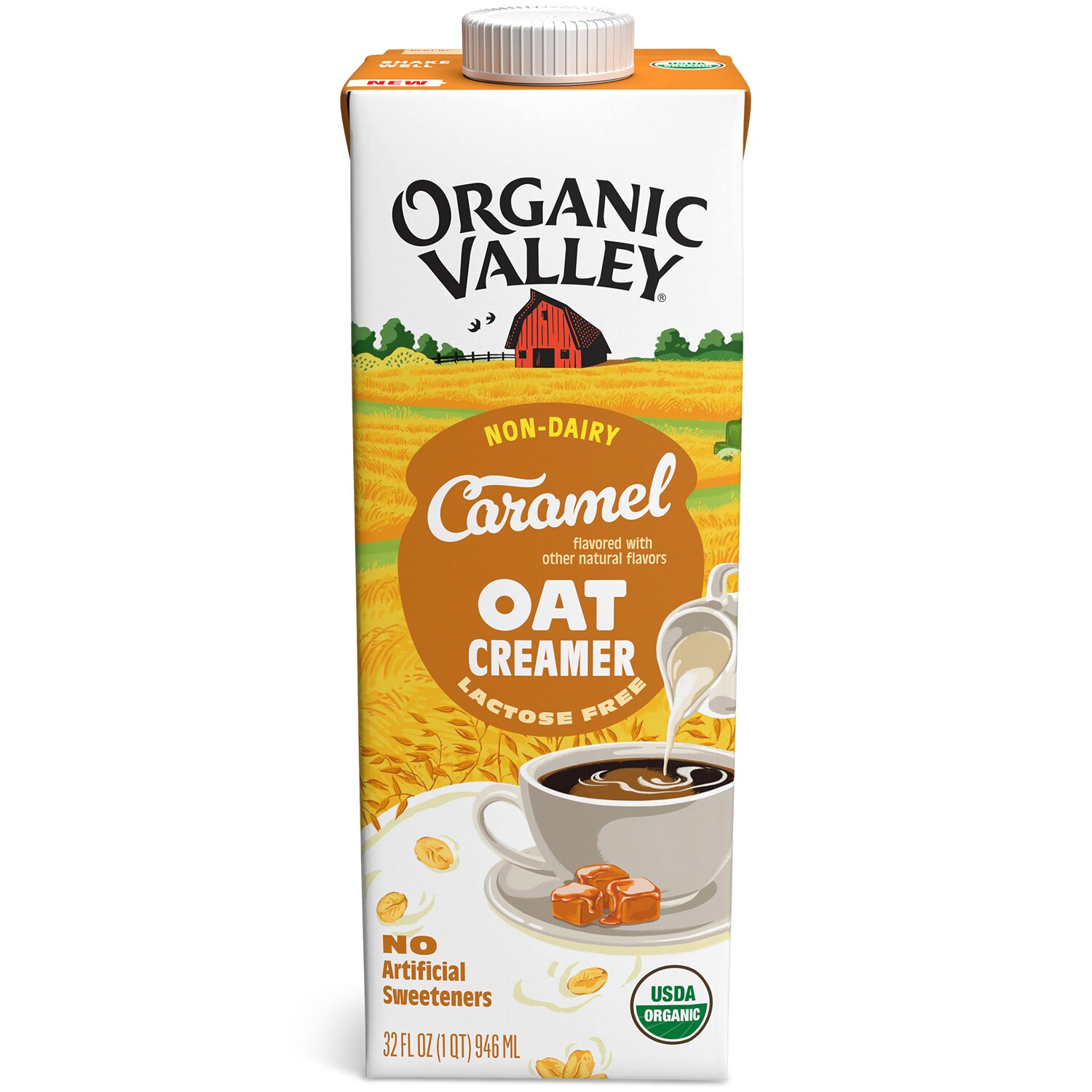 Order Organic Valley Organic Oat Creamer Caramel, Carton | Fast Delivery