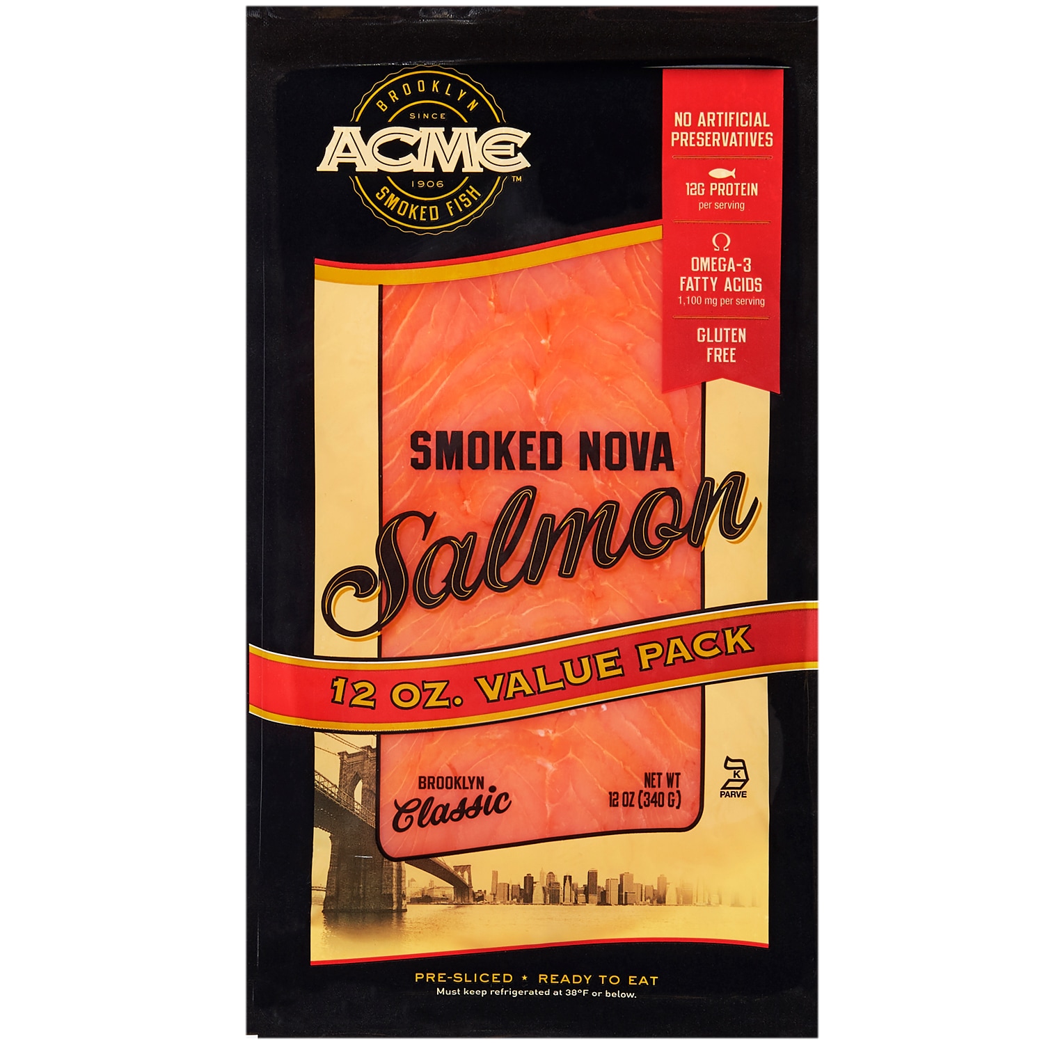 Acme Smoked Nova Salmon 12oz | FreshDirect
