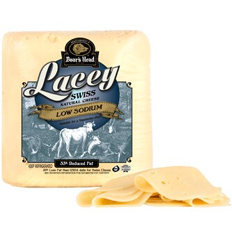 Order Boar's Head Low Sodium Lacey Swiss Cheese | Fast Delivery