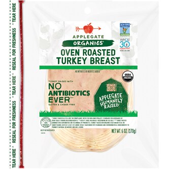 Order Applegate Naturals Oven Roasted Turkey Breast | Fast Delivery