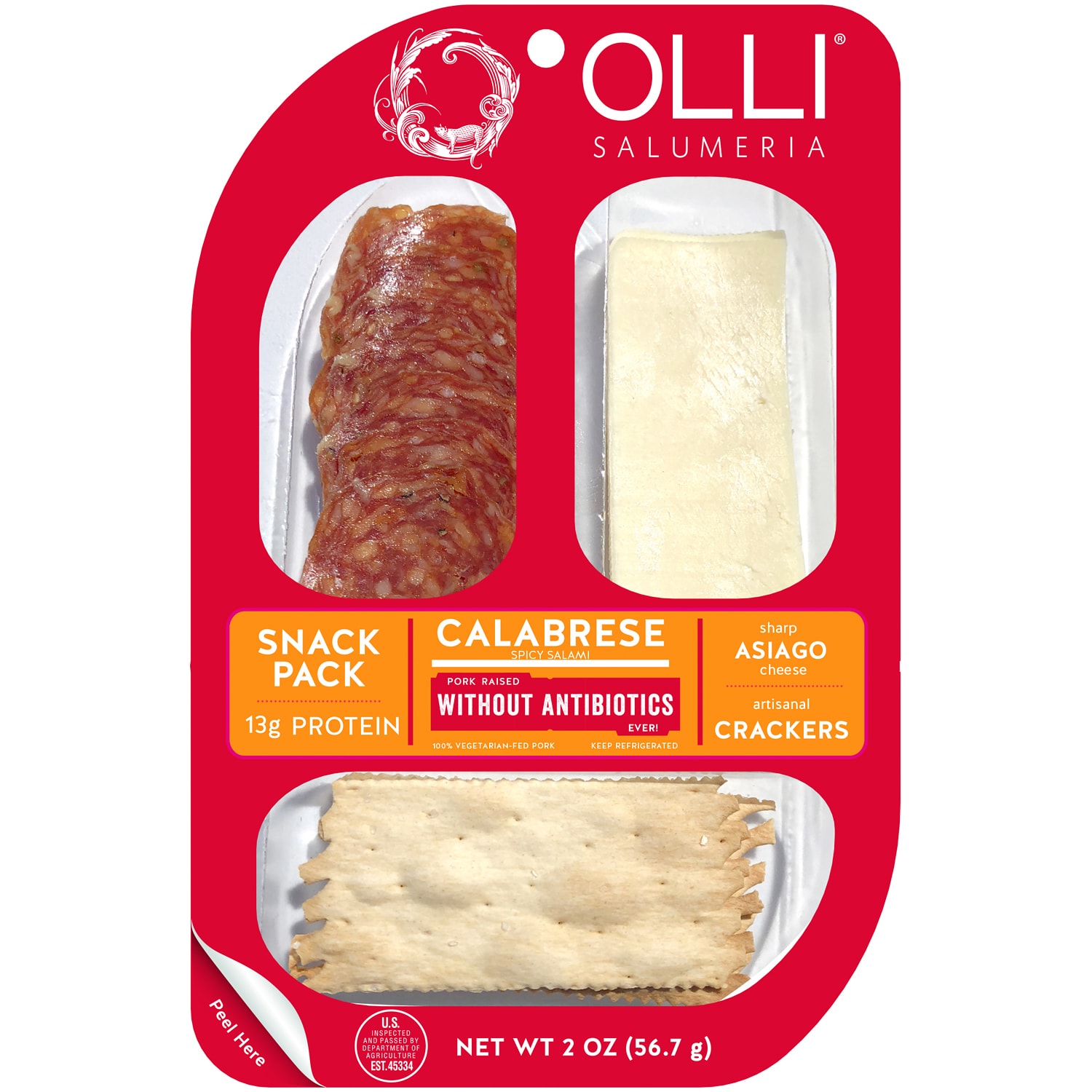Olli Salumeria Snack Pack, Calabrese & Asiago | FreshDirect
