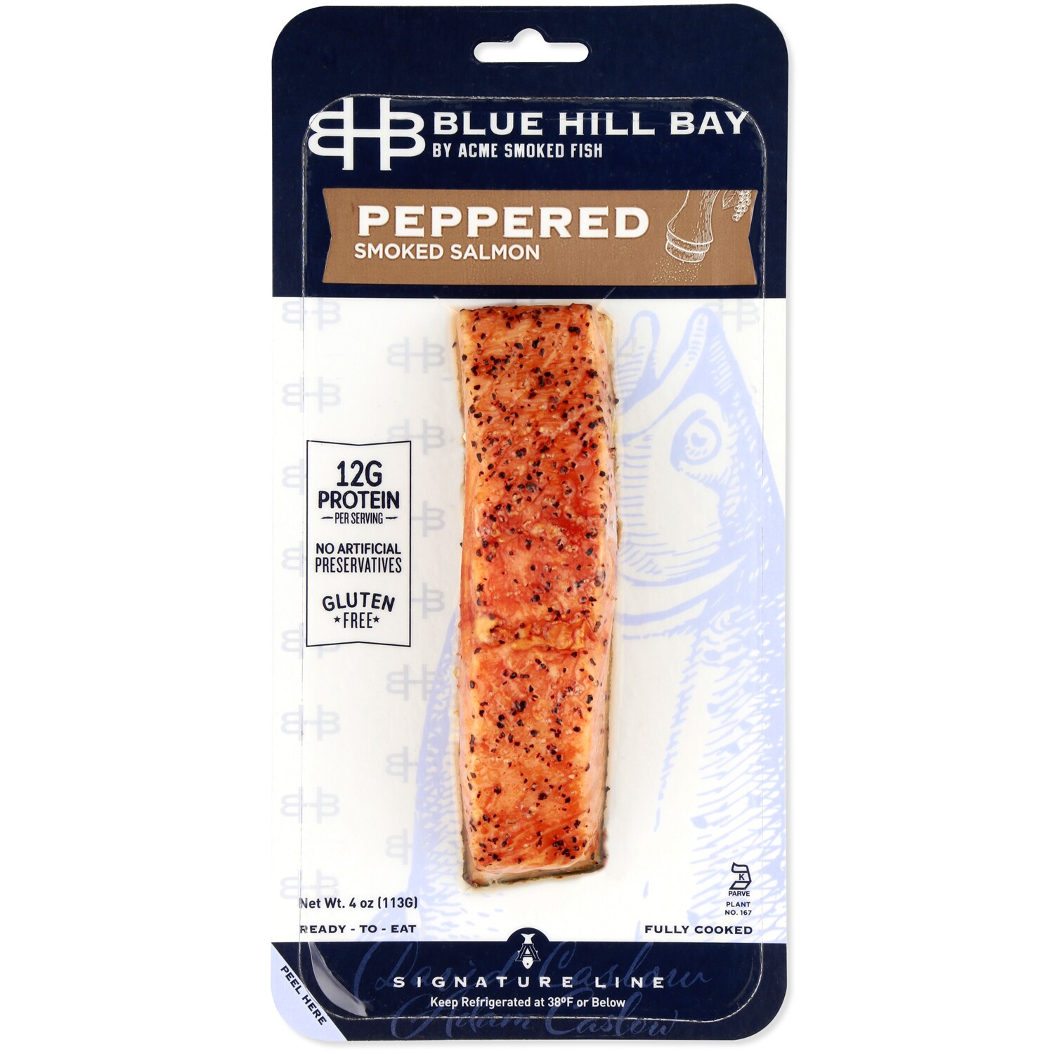 Blue Hill Bay Peppered Smoked Salmon | FreshDirect