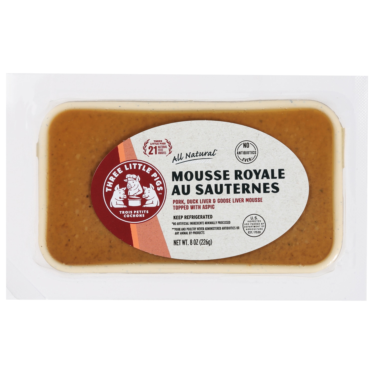 Three Little Pigs Pork, Duck & Goose Liver Mousse | FreshDirect