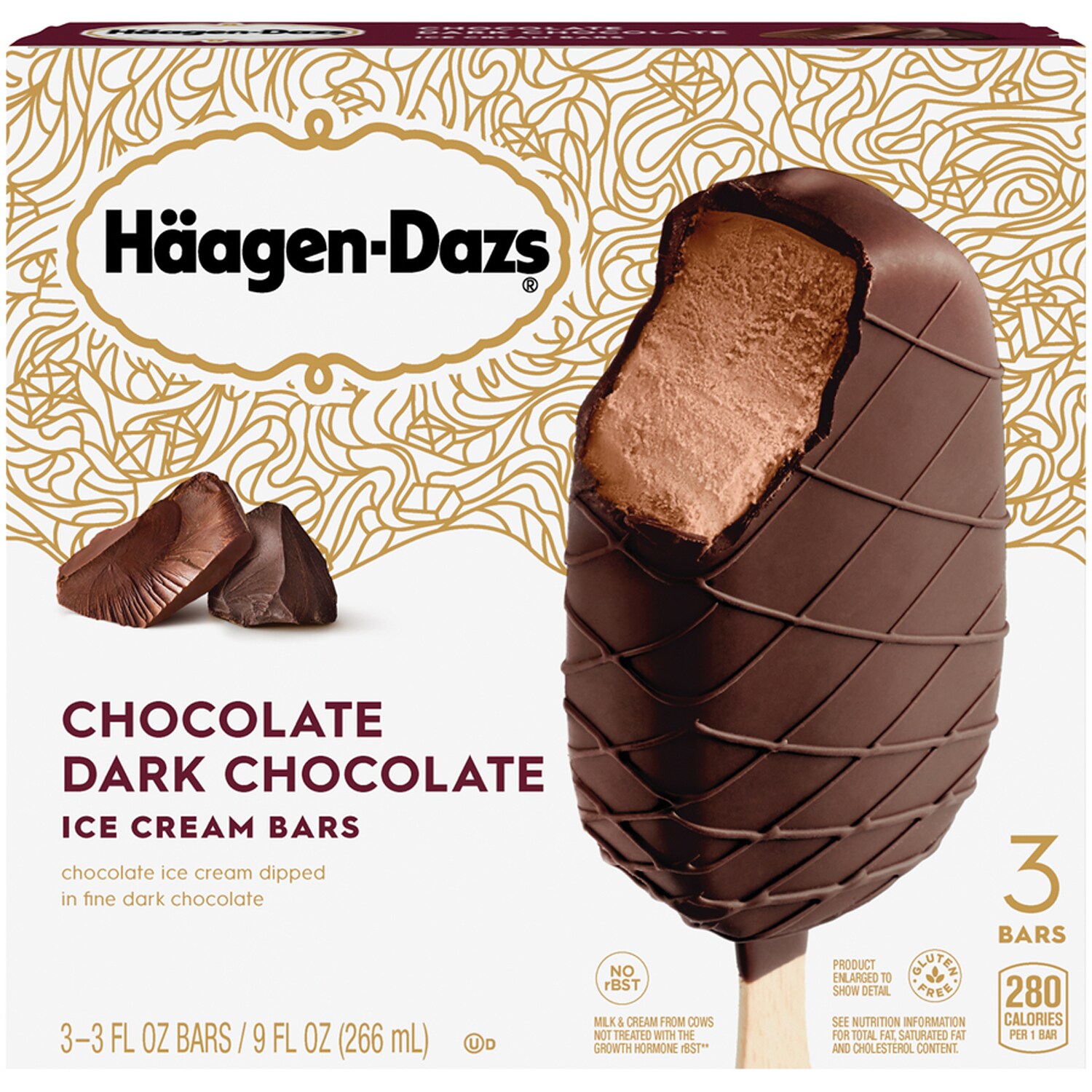 Order Haagen-Dazs Ice Cream Bars, Chocolate and Dark Chocolate | Fast Delivery