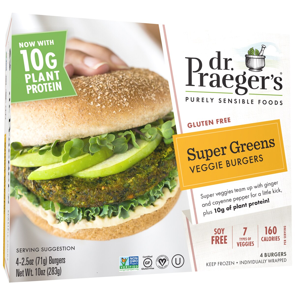 Order Dr. Praeger's Super Greens Veggie Burgers | Fast Delivery