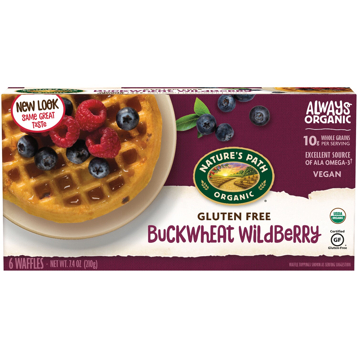 Order Nature's Path Gluten-Free Buckwheat Waffles, Wildberry | Fast ...