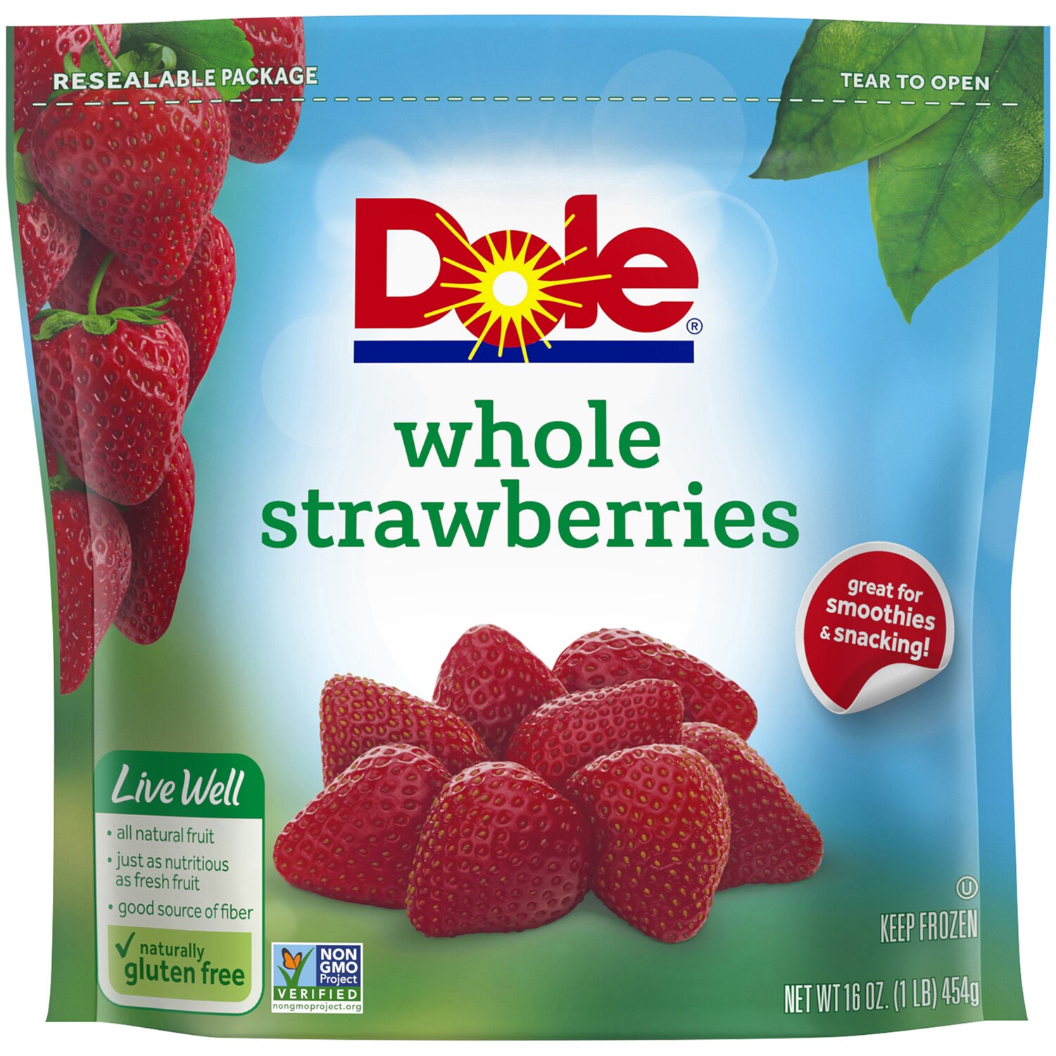 Order Dole Whole Strawberries, Frozen | Fast Delivery