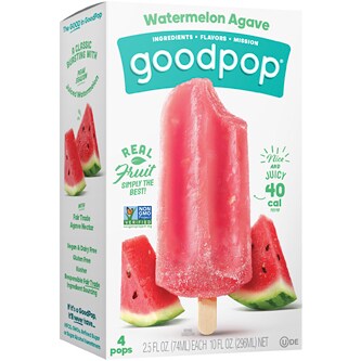 Goodpop Organic Frozen Pops, Orange, Cherry, and Grape | FreshDirect