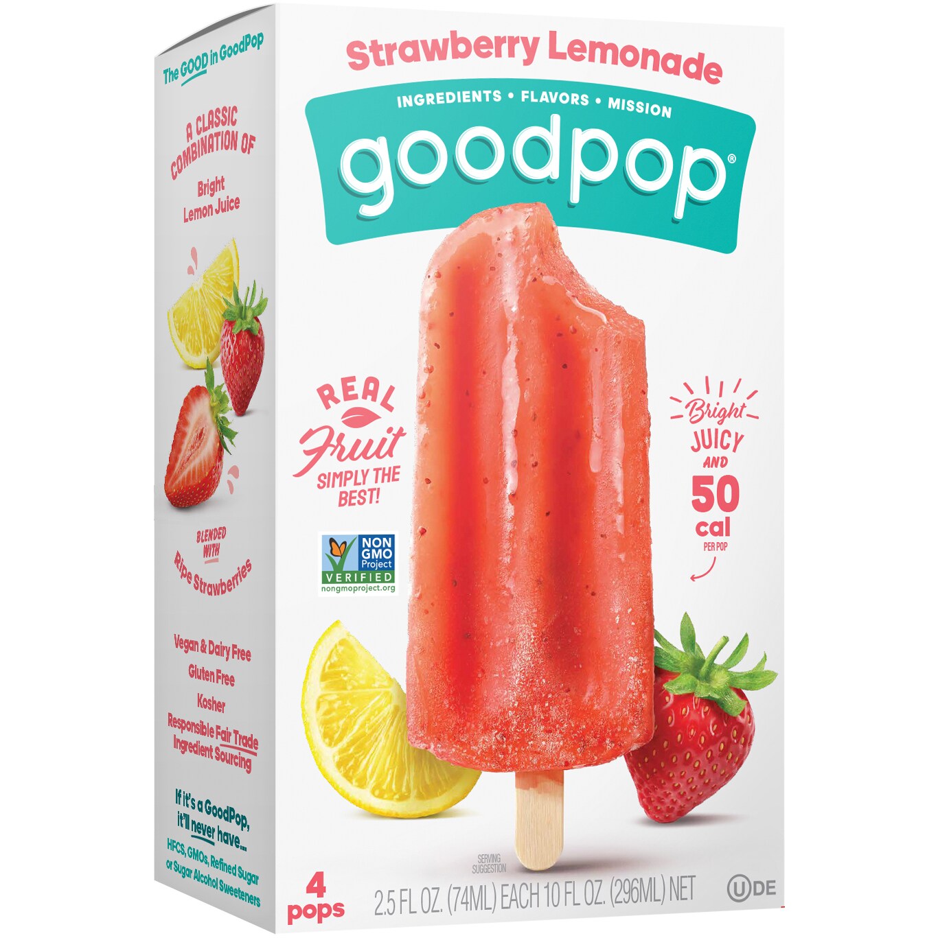 Order GoodPop Frozen Pops, Strawberry Lemonade | Fast Delivery