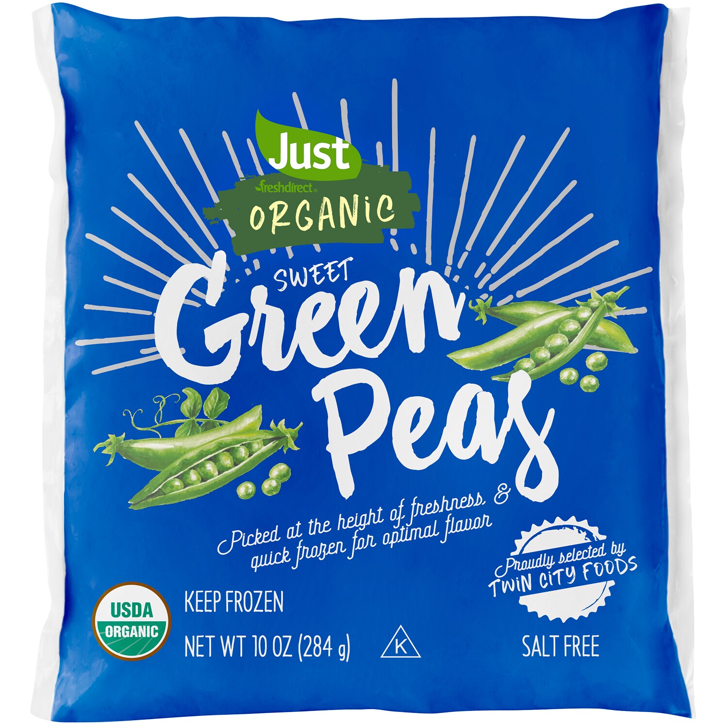 Order Just FreshDirect Organic Frozen Sweet Green Peas | Fast Delivery