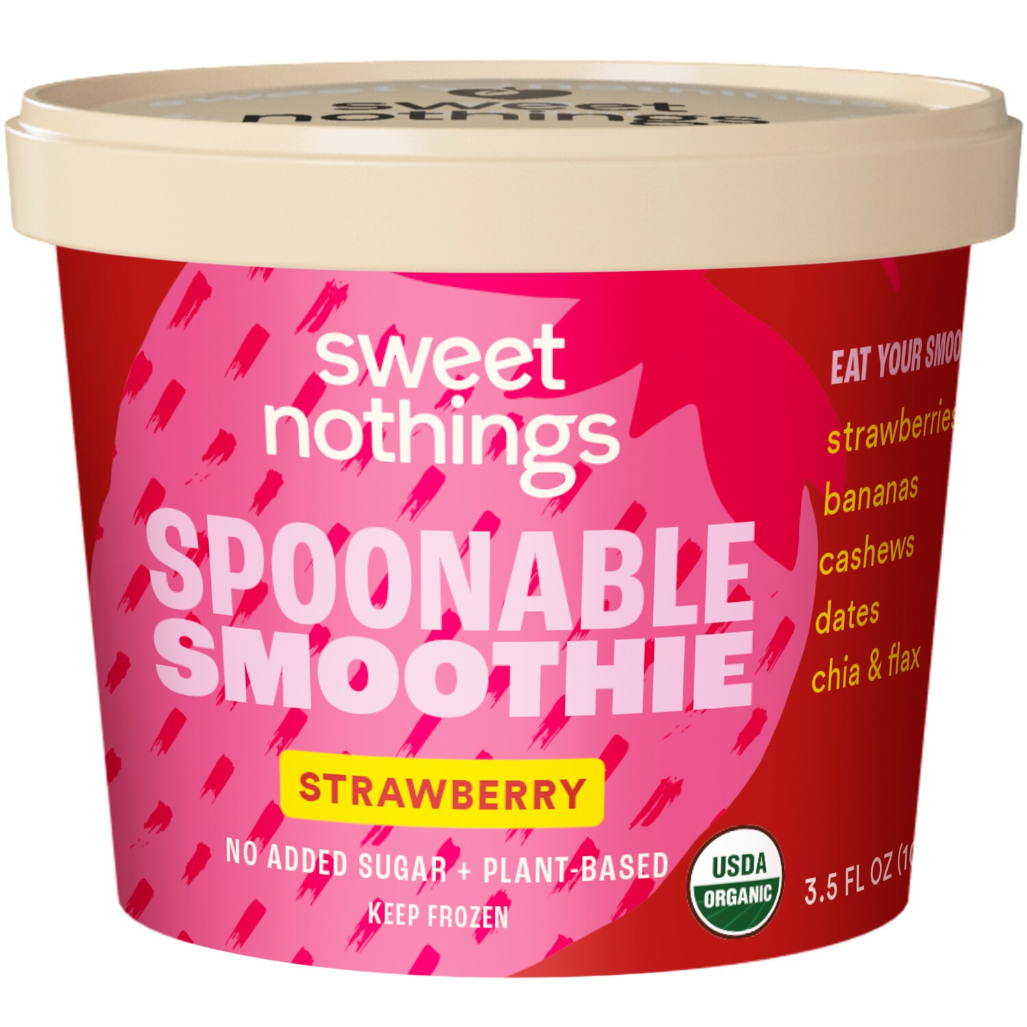 Order Sweet Nothings Organic Spoonable Smoothie Cup, Strawberry, Frozen ...