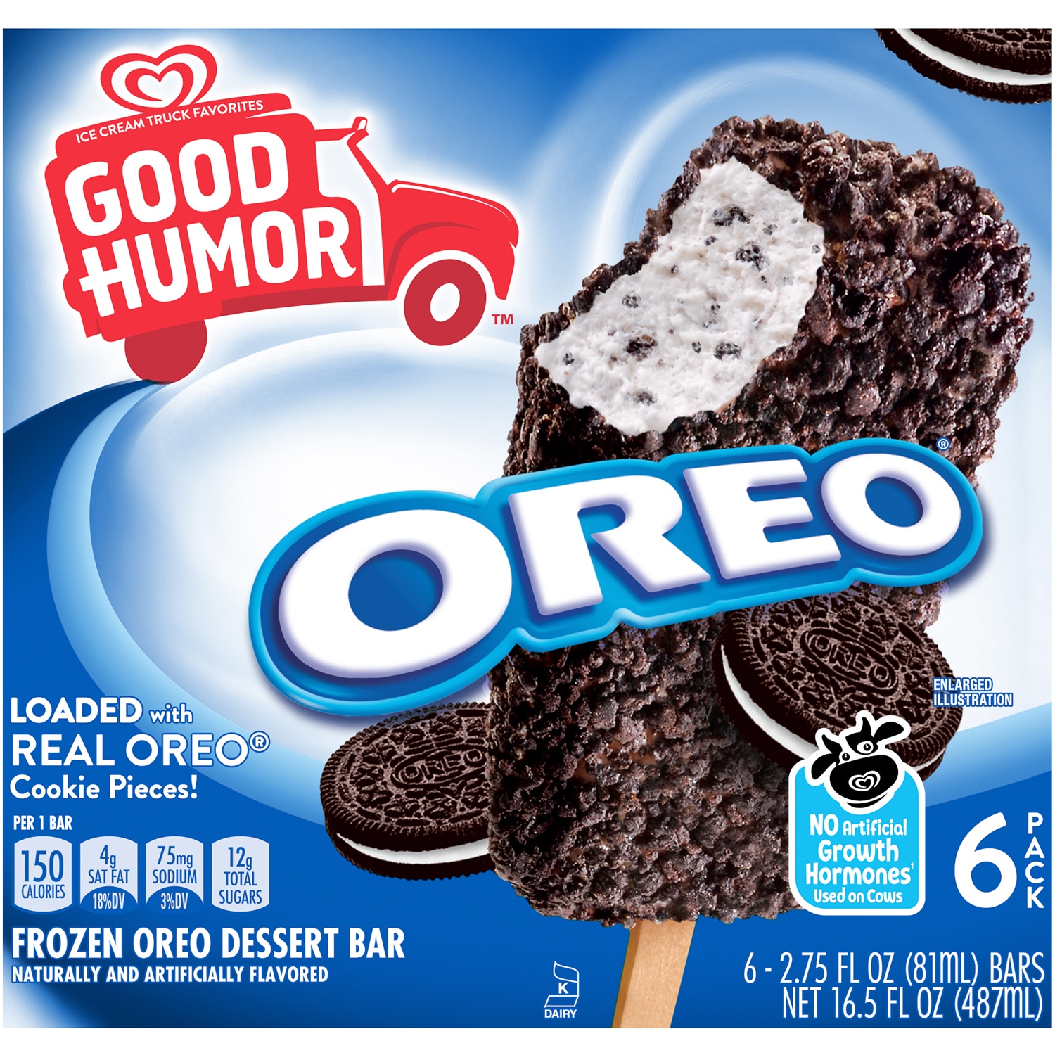 Good Humor Frozen Dessert Bars, Oreo | FreshDirect