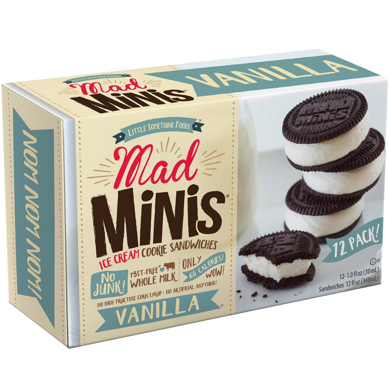 Mad Minis Ice Cream Cookie Sandwiches, Vanilla | FreshDirect