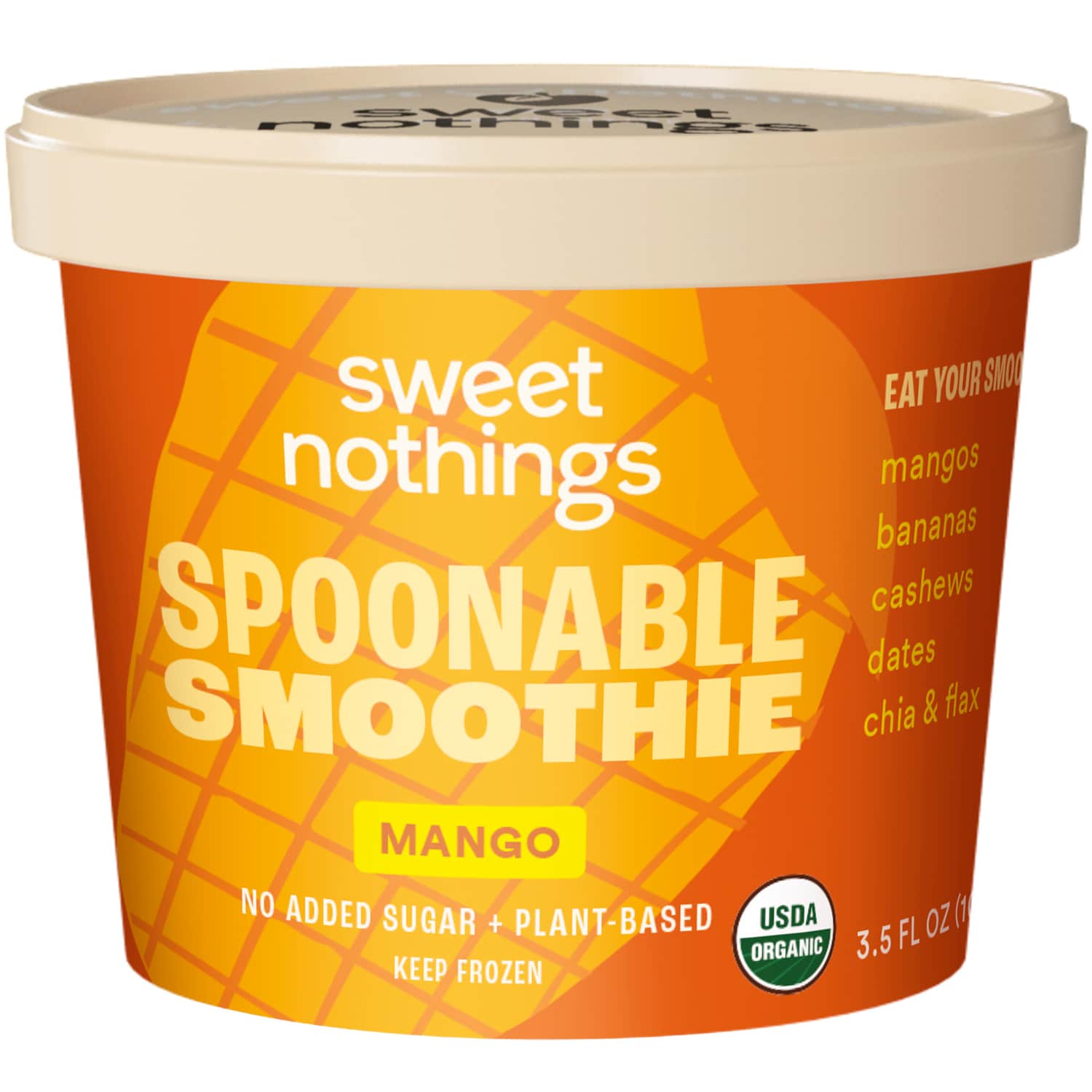 Sweet Nothings Spoonable Smoothie Cup, Mango | FreshDirect