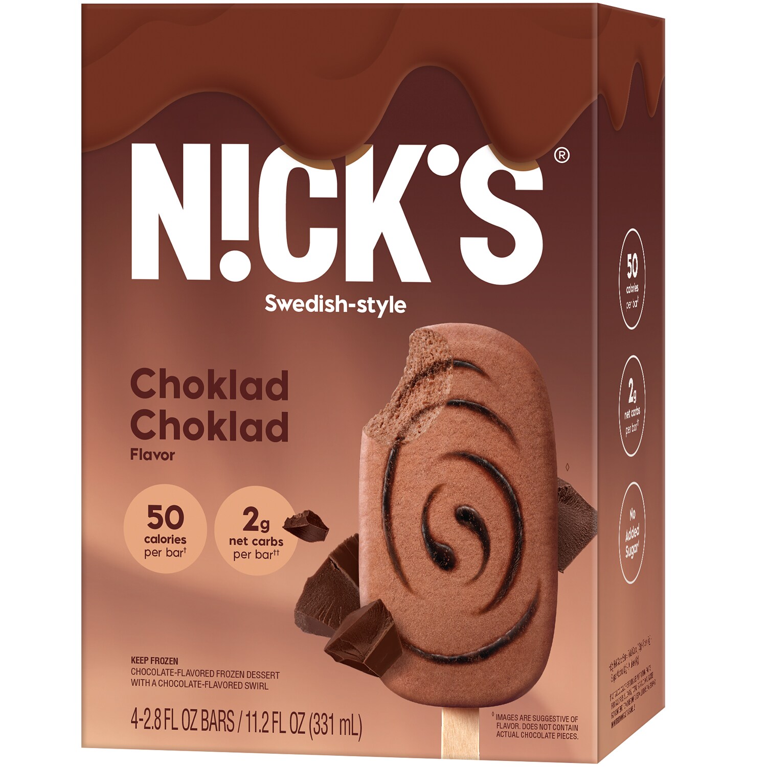 N!ck's Ice Cream Bars, Choklad Choklad | FreshDirect