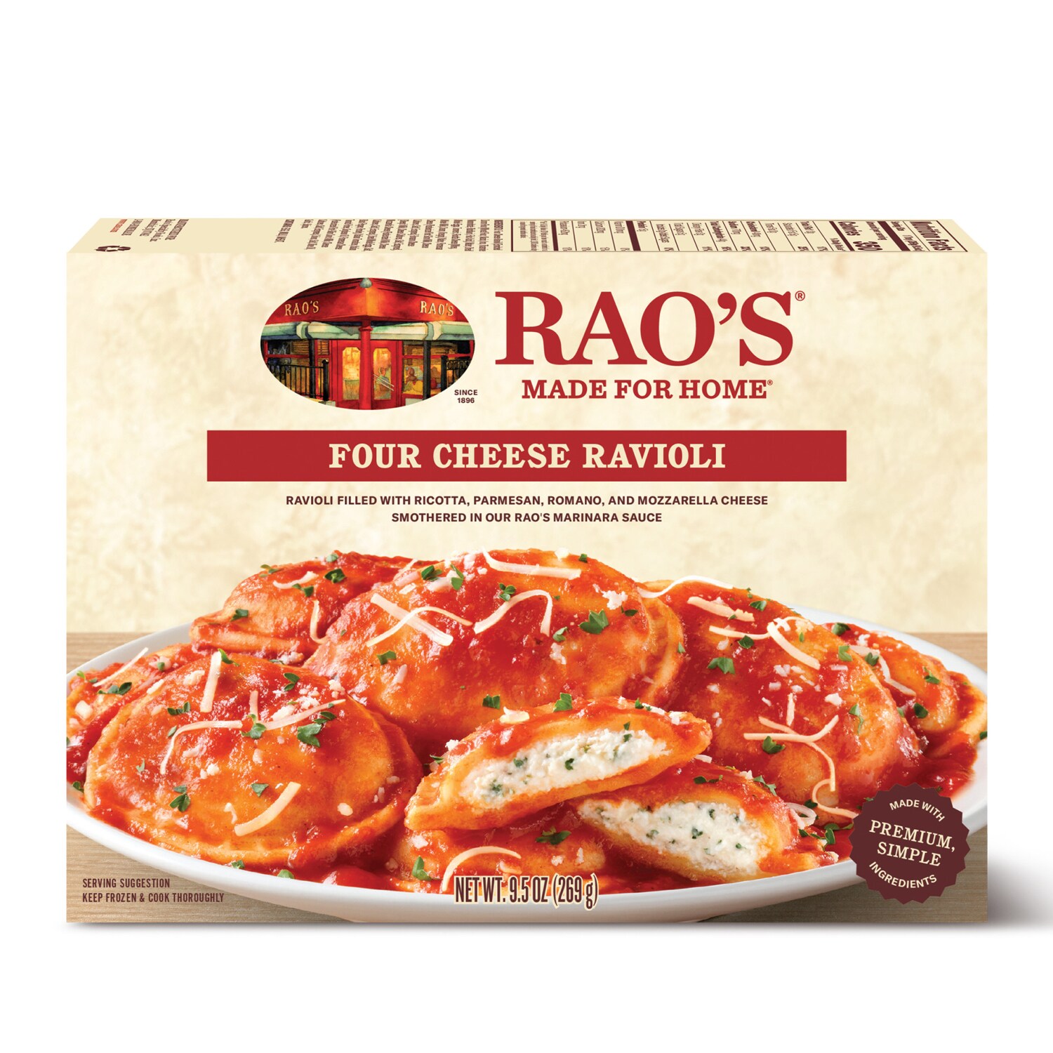 Order Rao's Made for Home, Four Cheese Ravioli with Marinara Sauce ...