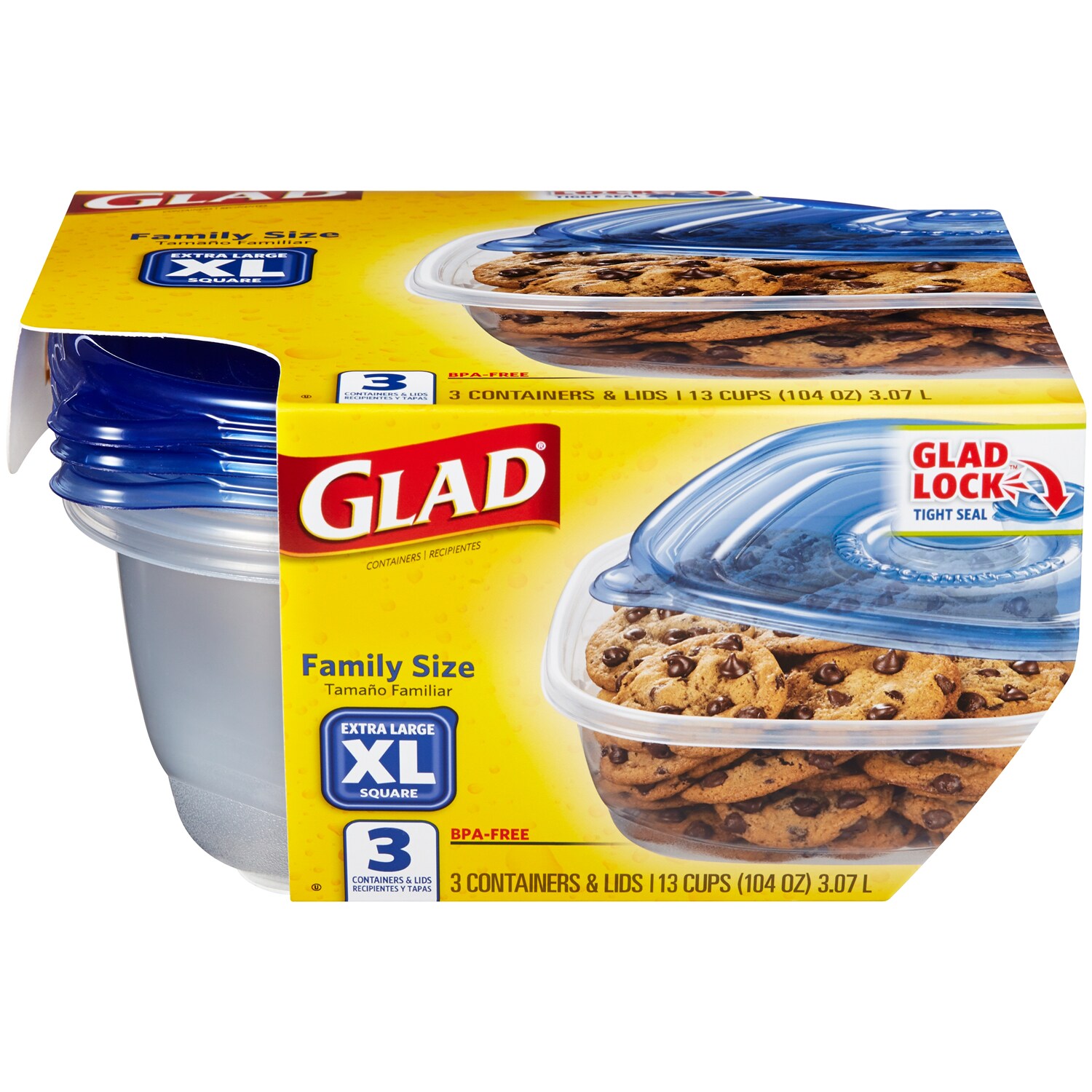 Order Glad Food Storage Containers, Family Size | Fast Delivery
