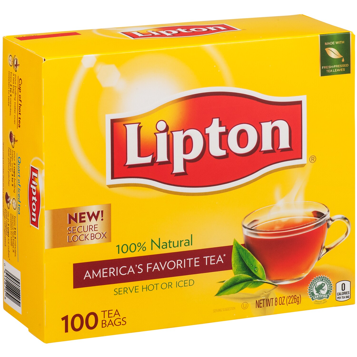 Order Lipton 100% Natural Tea Bags | Fast Delivery