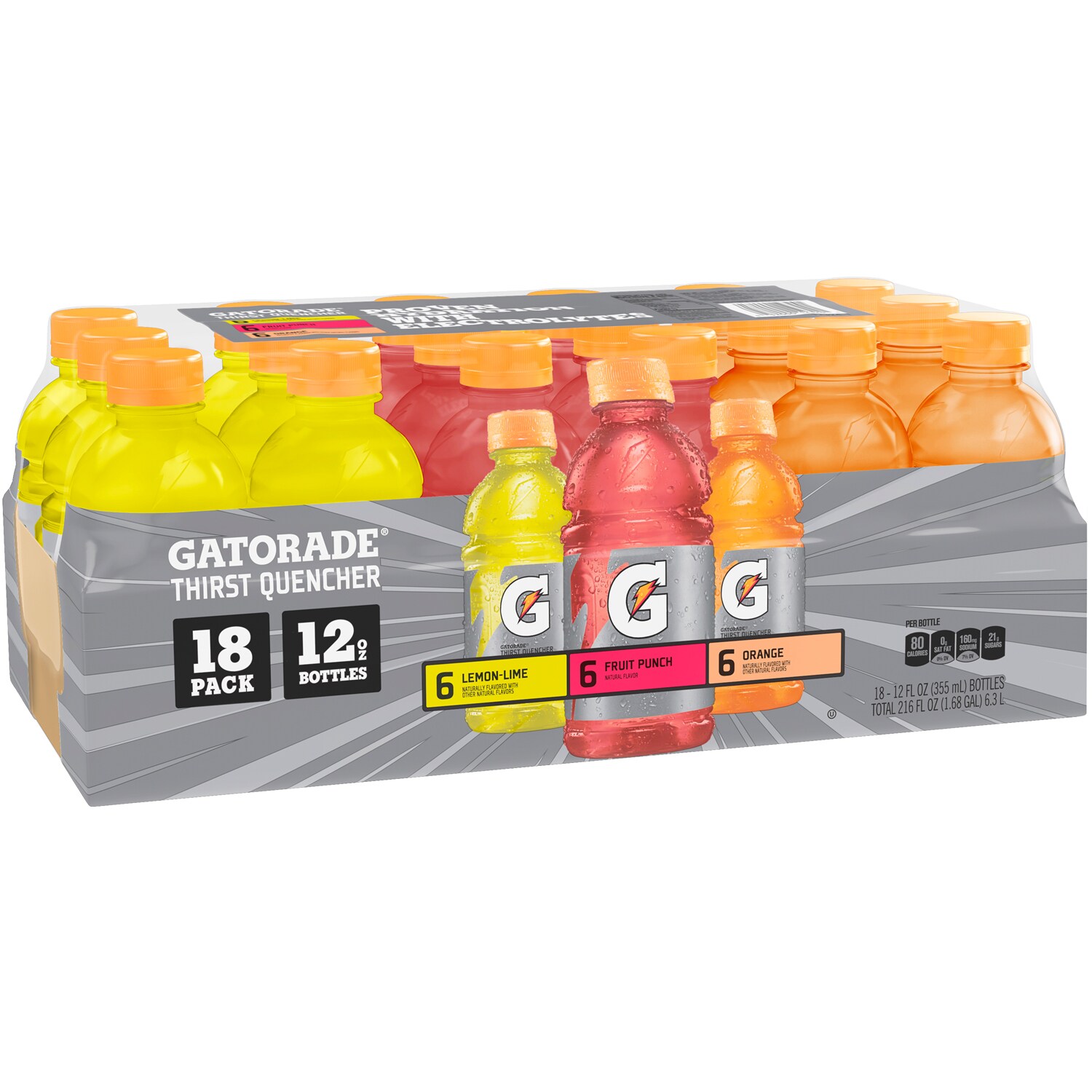 Gatorade Thirst Quencher G-Series Variety Case, 18-Pack 12 oz