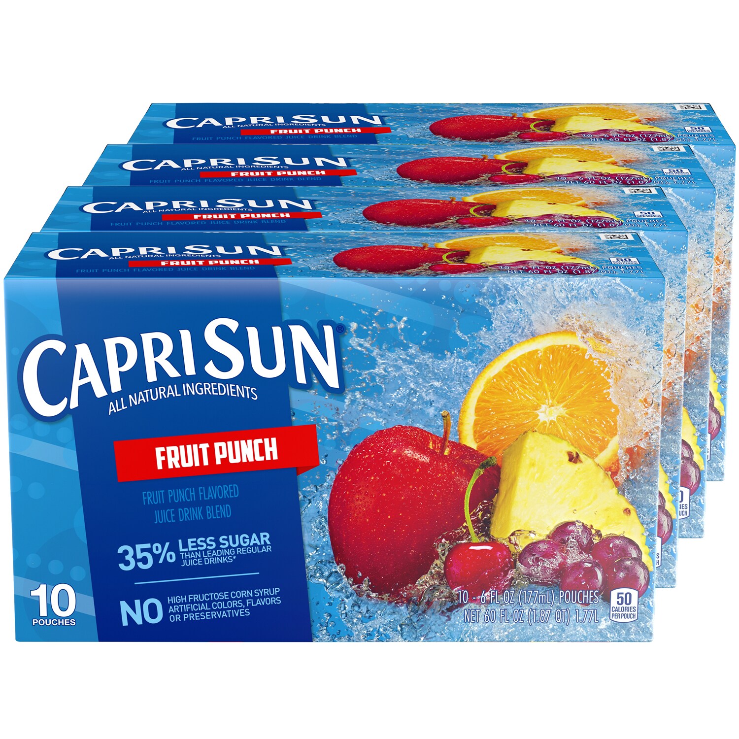 Capri Sun Fruit Punch Juice Drink, 4ct | FreshDirect